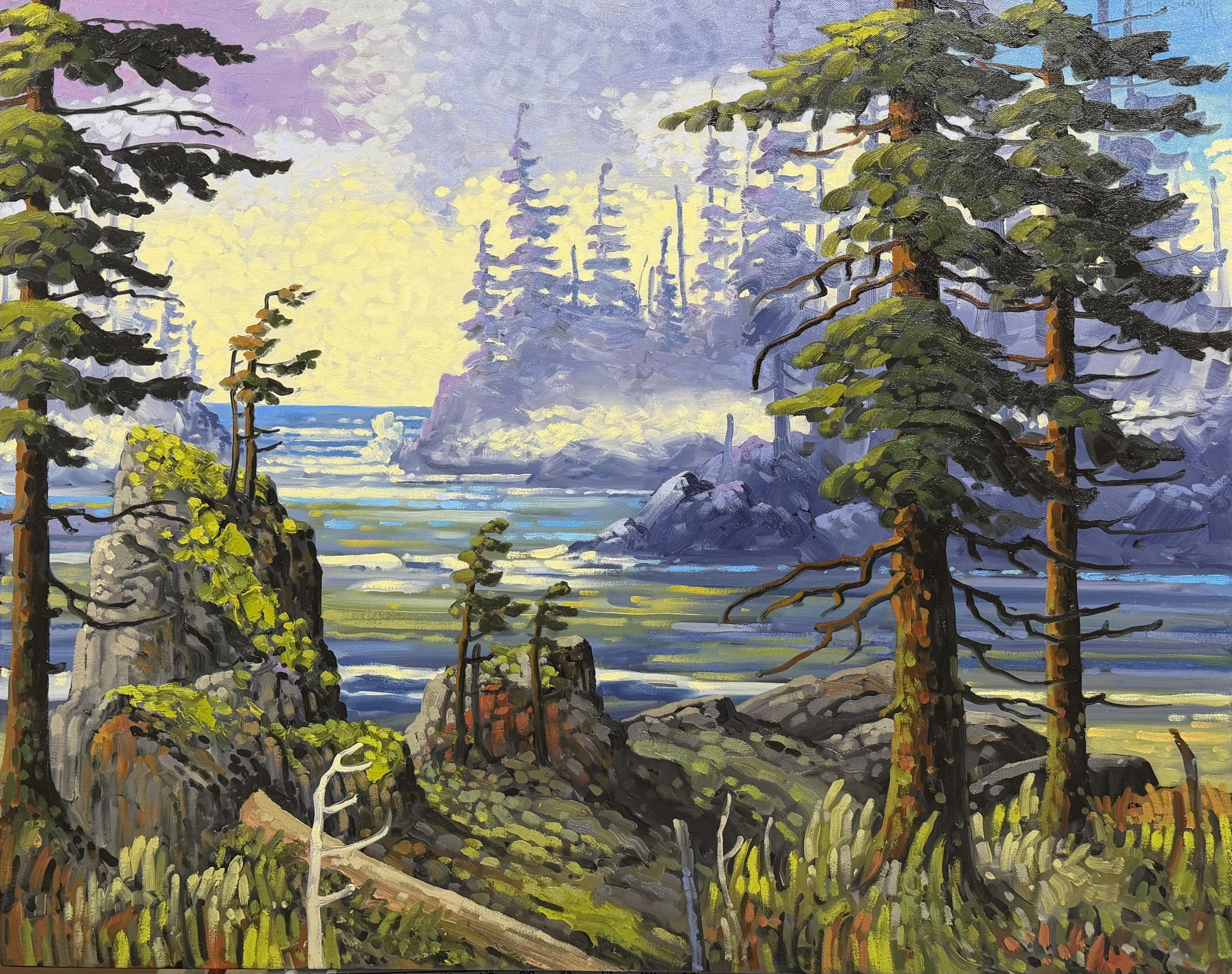 Rod Charlesworth 'Misty, Pacific Inlet' at White Rock Gallery ...