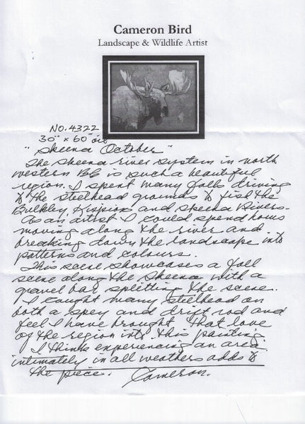 Cameron Bird 'Skeena October' at White Rock Gallery – WhiteRockGallery